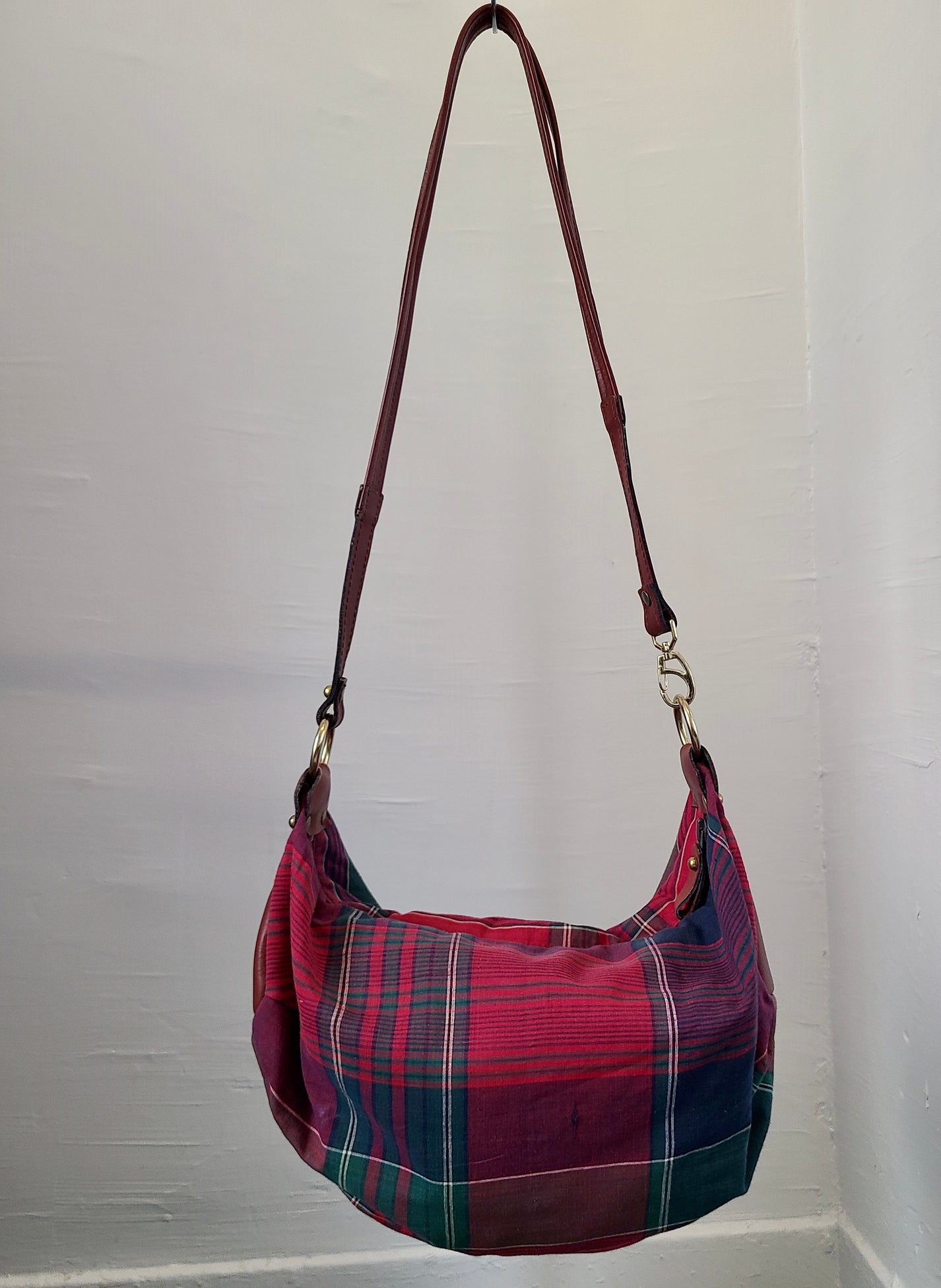 Vintage 1980s Plaid Slouch Bag – Daveys